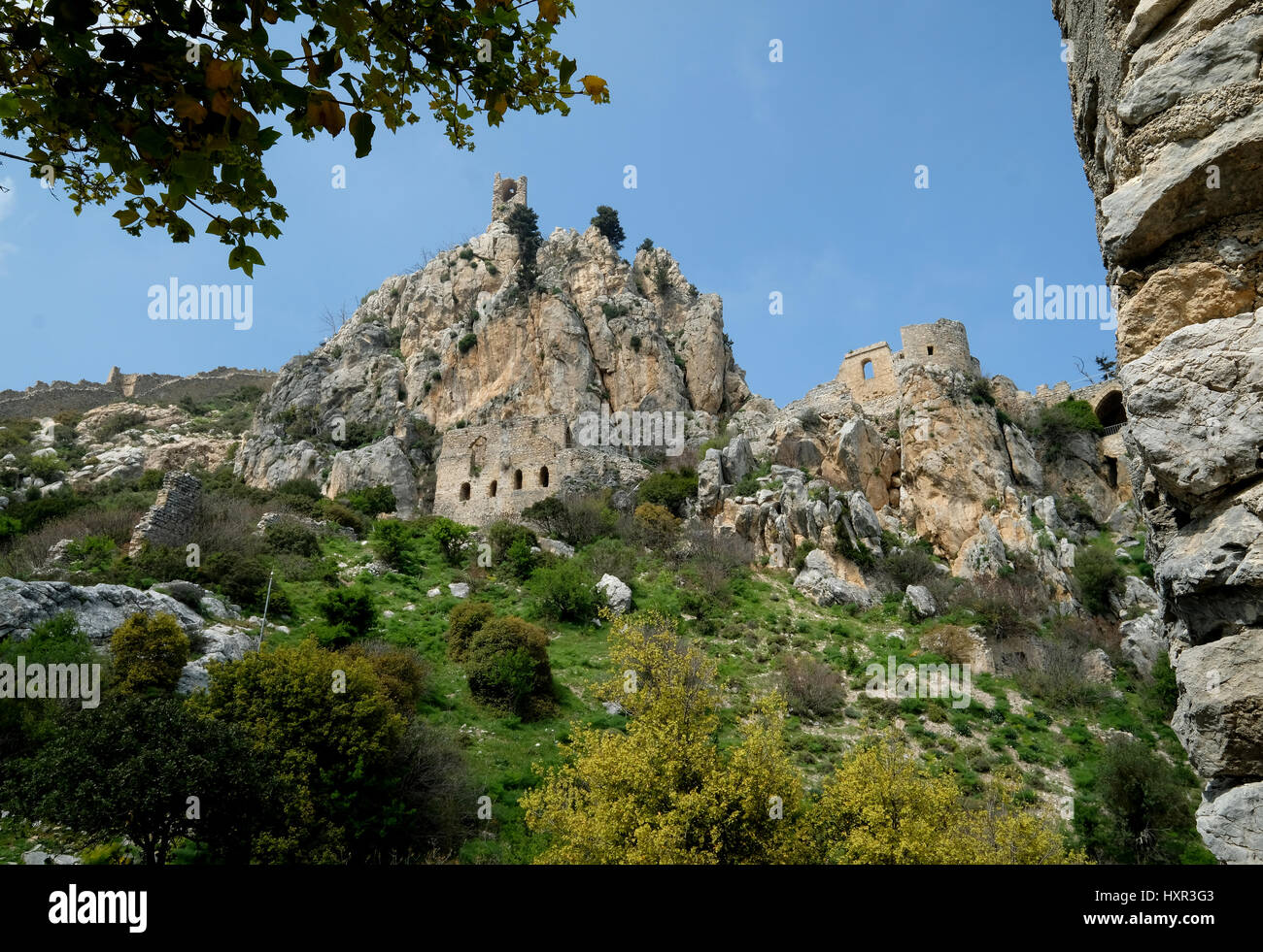 St Hilarion Castle, Kyrenia, Northern Cyprus Stock Photo - Alamy