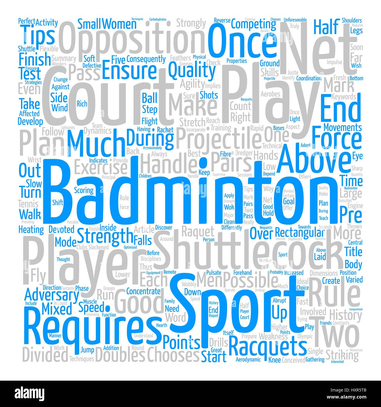 Badminton Word Shuttlecock High Resolution Stock Photography and Images ...
