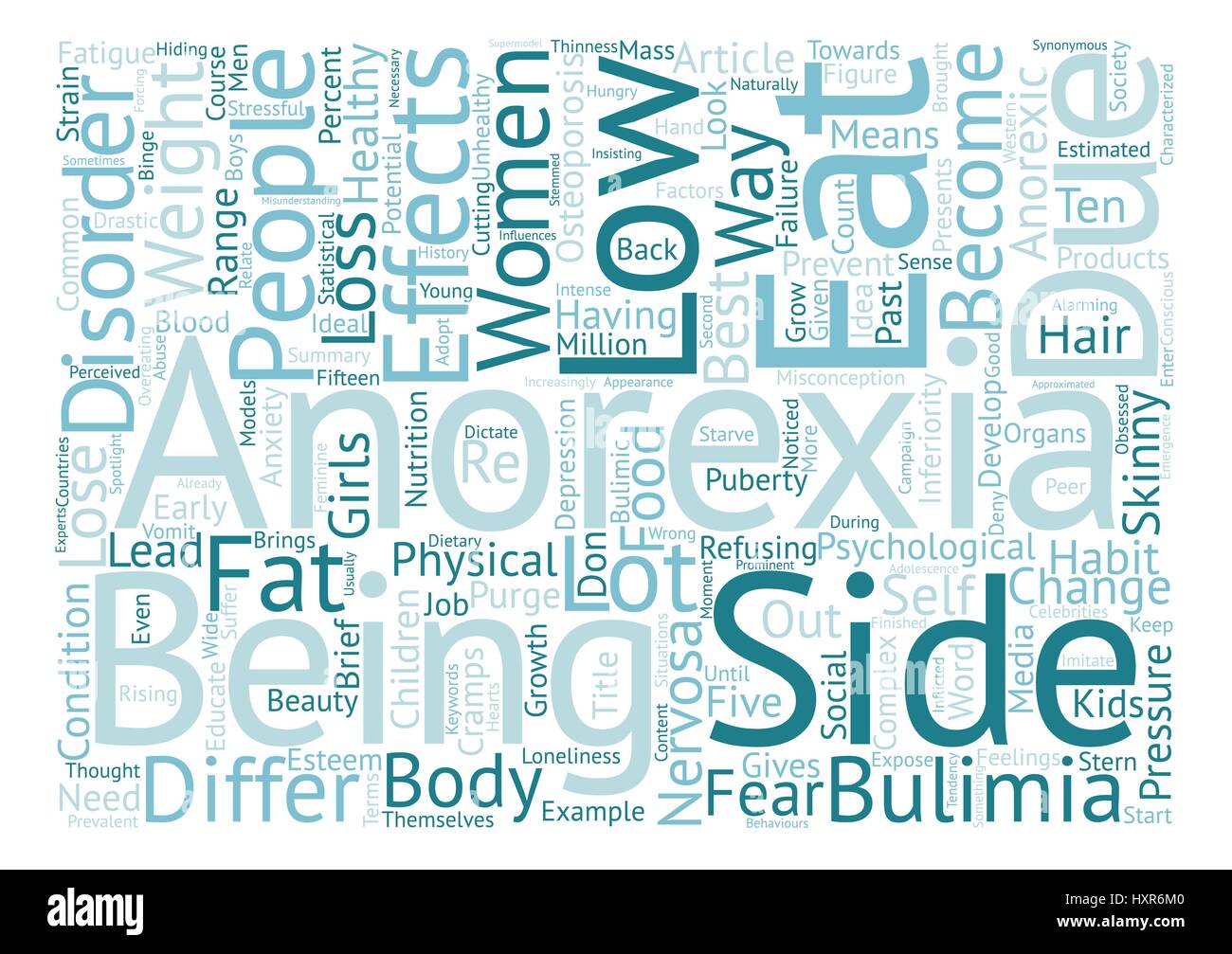 Anorexia Nervosa Stock Vector Images - Alamy