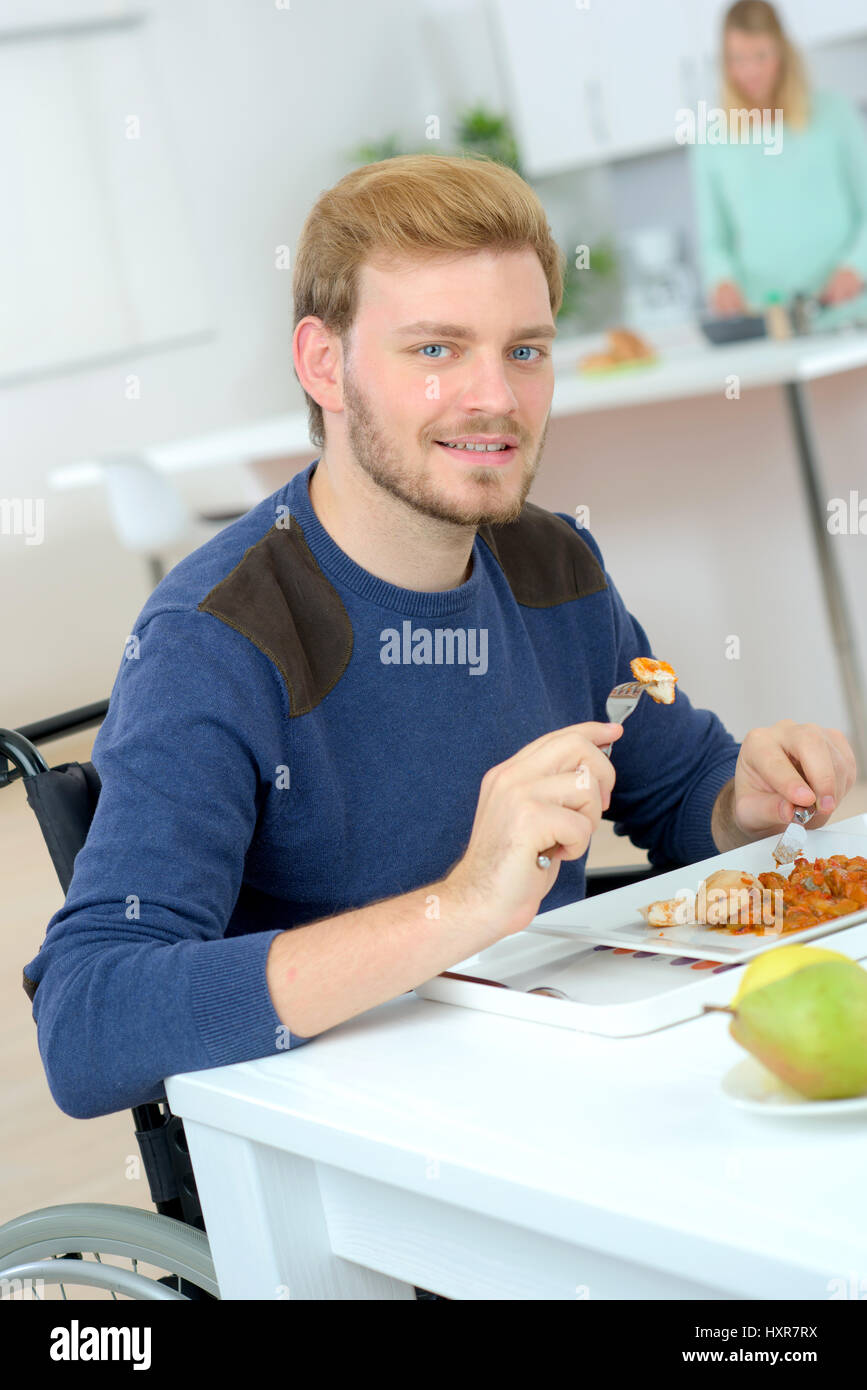 husband having dinner Stock Photo - Alamy