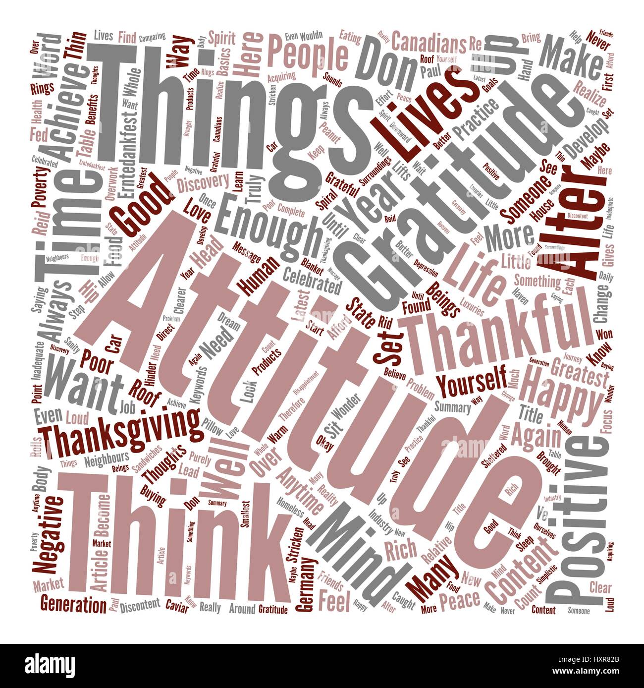 Cloud Word Attitude Stock Vector Images - Alamy