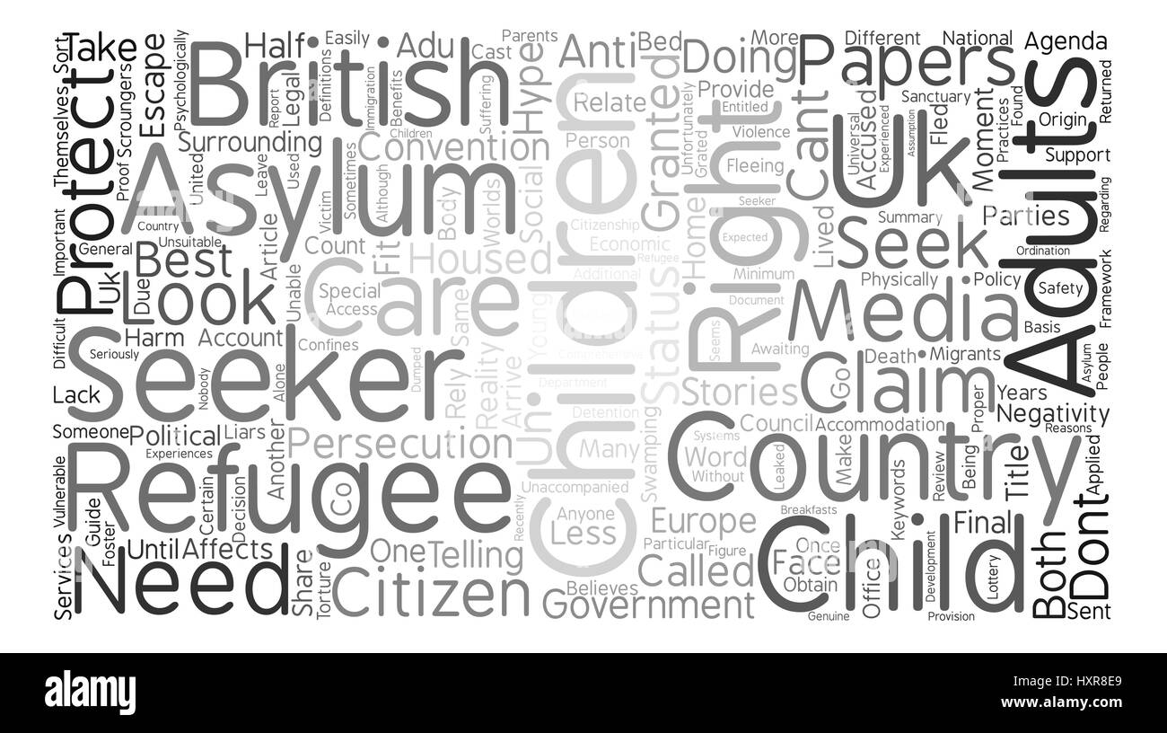 Refugee Word Cloud High Resolution Stock Photography and Images - Alamy