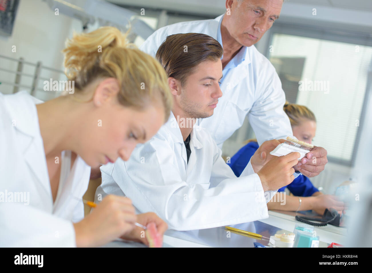 workers in the dental lab Stock Photo - Alamy