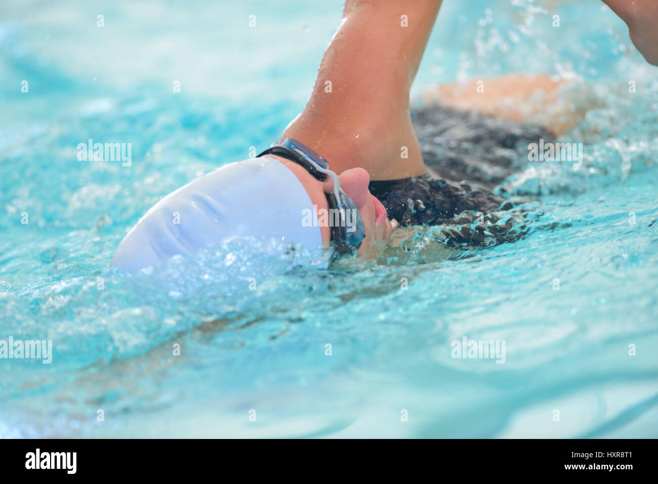 swimmer doing a lap Stock Photo - Alamy