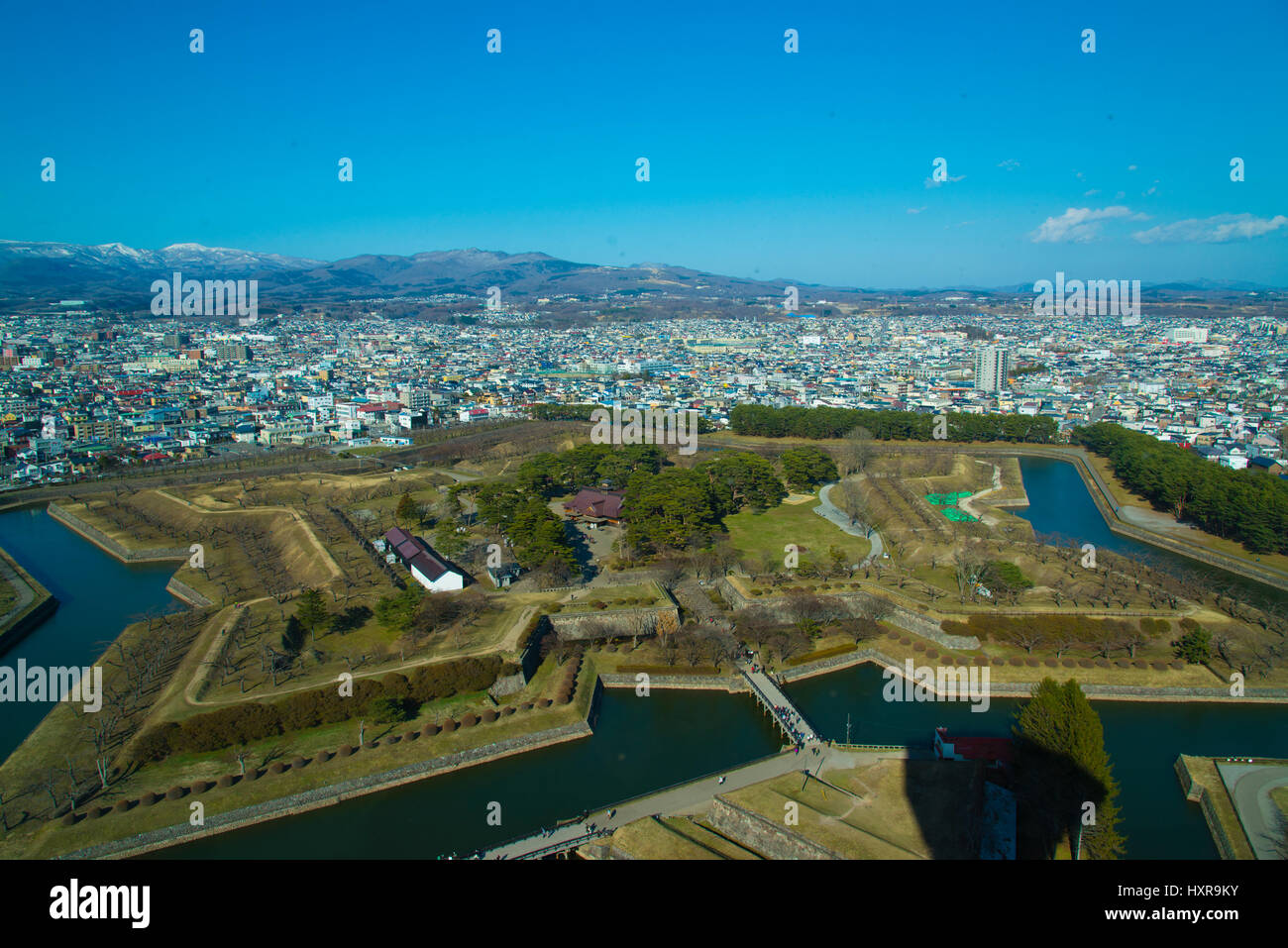Panorama of Goryōkaku fort in Hakodate Japan Stock Photo - Alamy