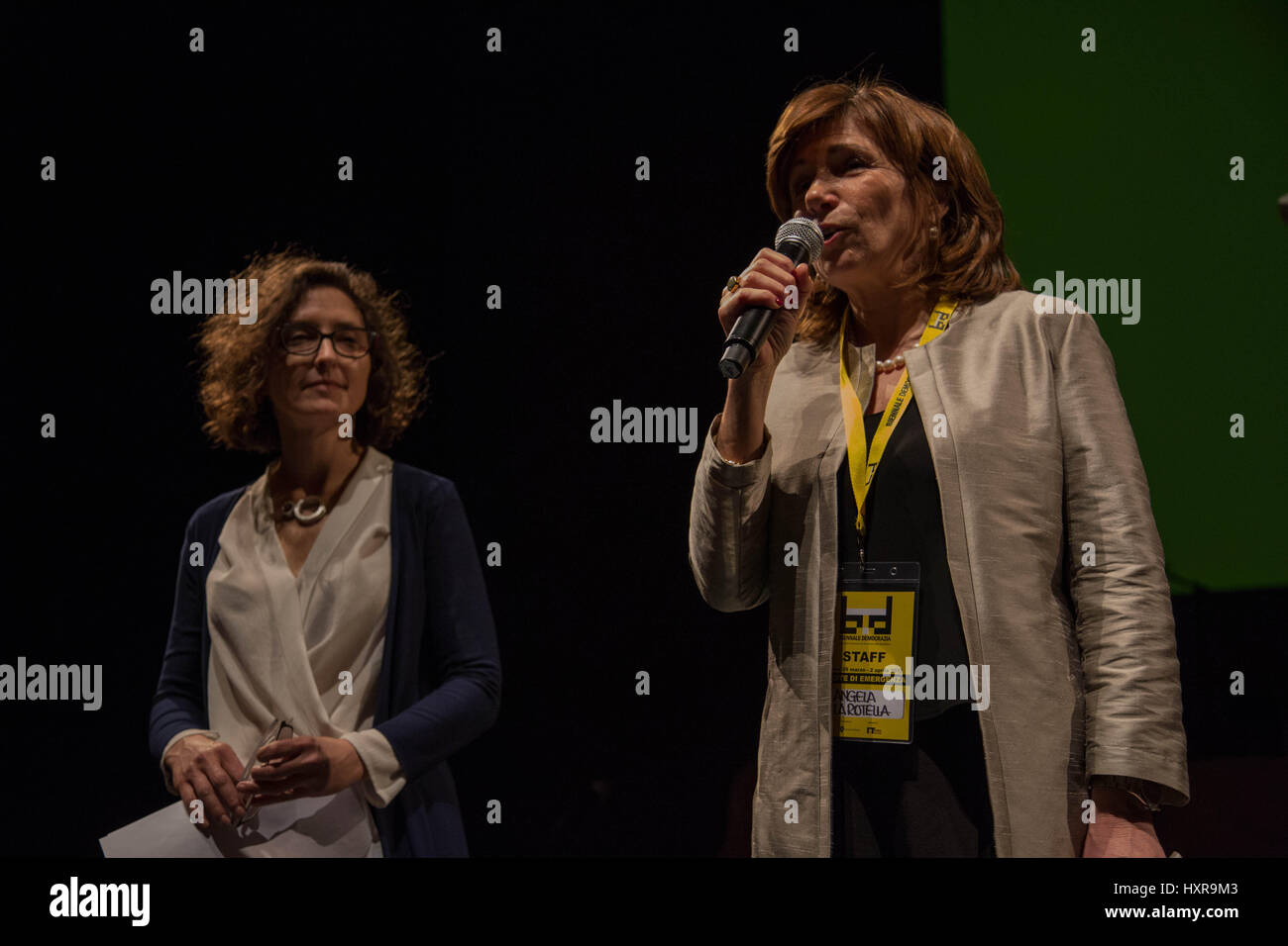 Turin, Italy. 29th Mar, 2017. Tito Boeri speak at Biennale Democrazia ...