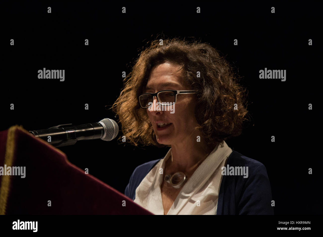 Turin, Italy. 29th Mar, 2017. Tito Boeri speak at Biennale Democrazia ...