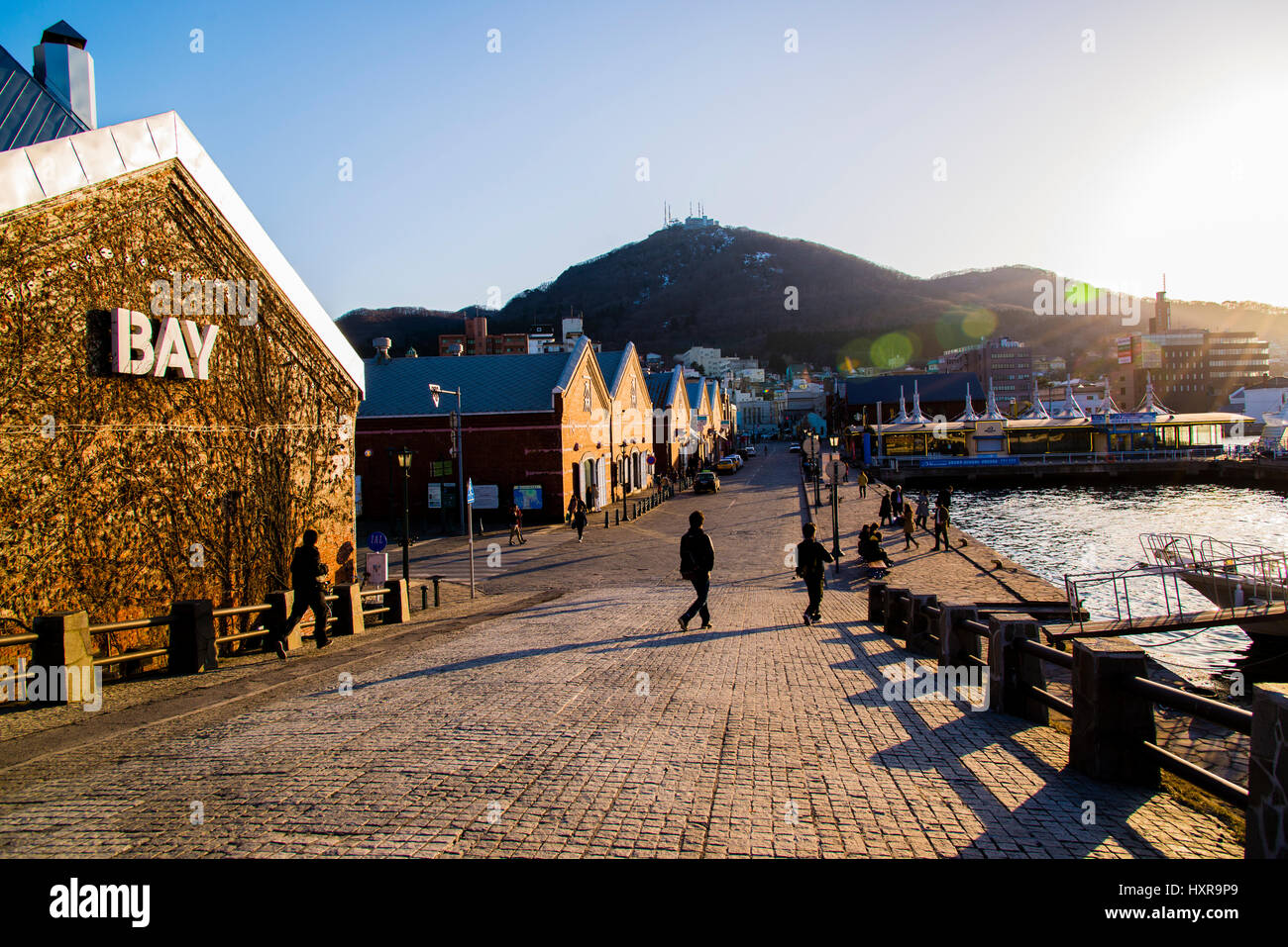 Hakodate bay by sunset Stock Photo - Alamy