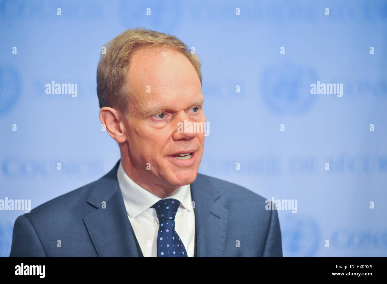 New York, United States. 29th Mar, 2017. British Ambassador to the ...