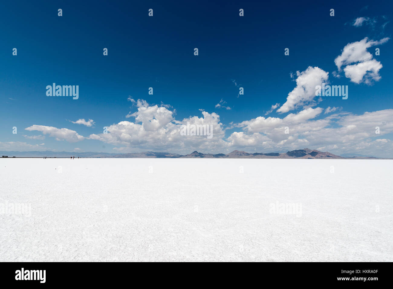 The dry open expanse of the Bonneville Salt Flats Stock Photo - Alamy