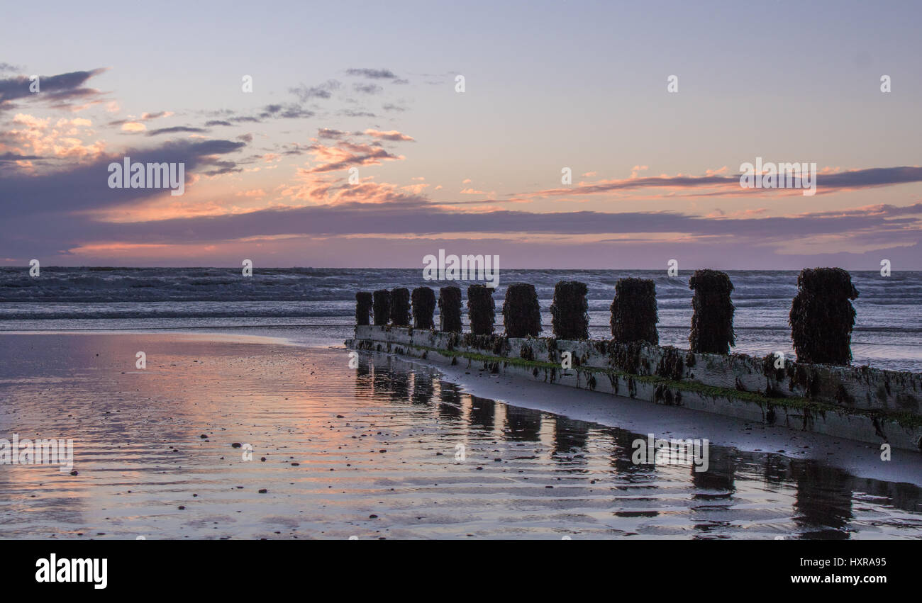Borth Sea Defence Stock Photo - Alamy