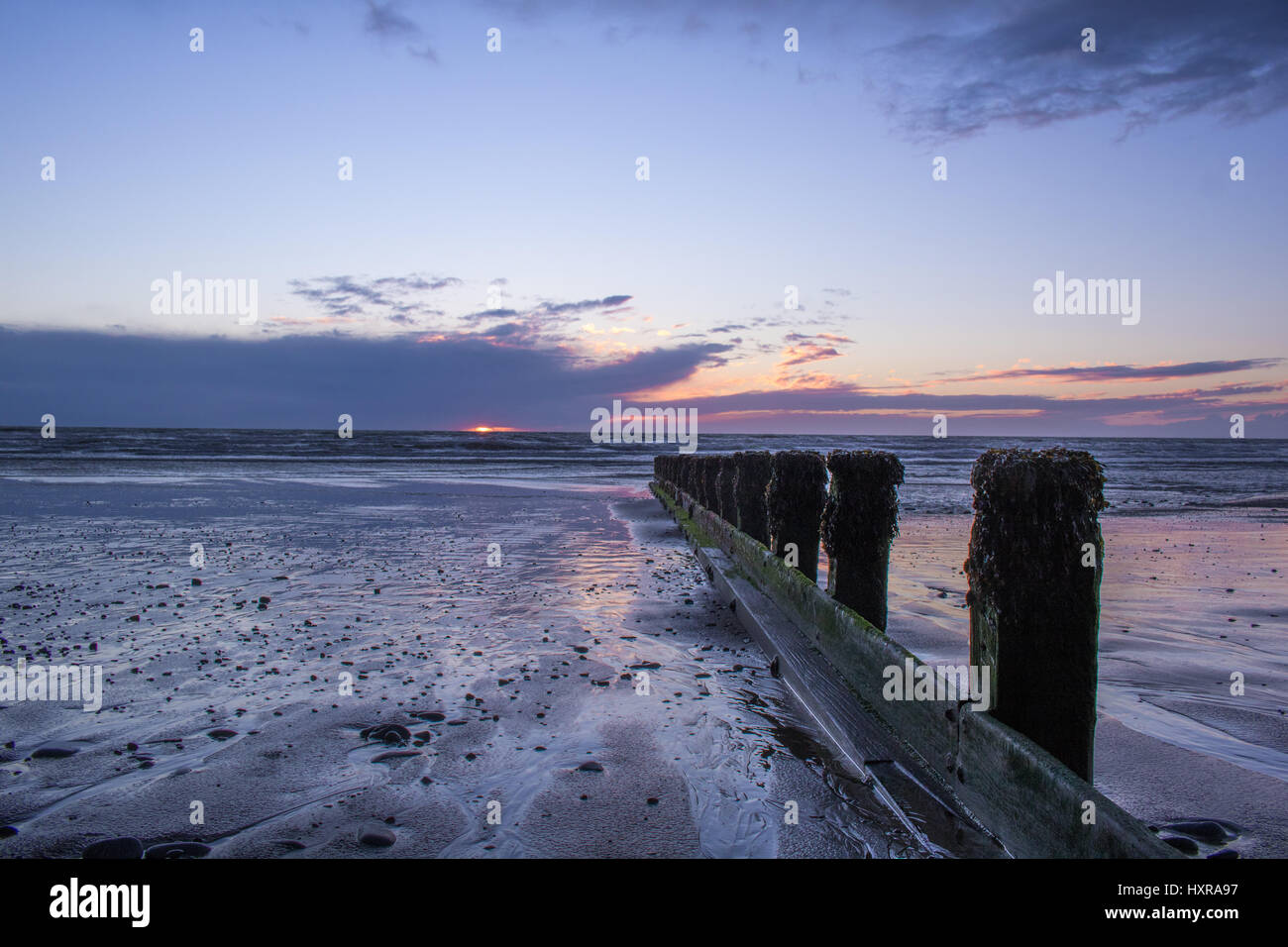 Borth Sea Defence Stock Photo - Alamy