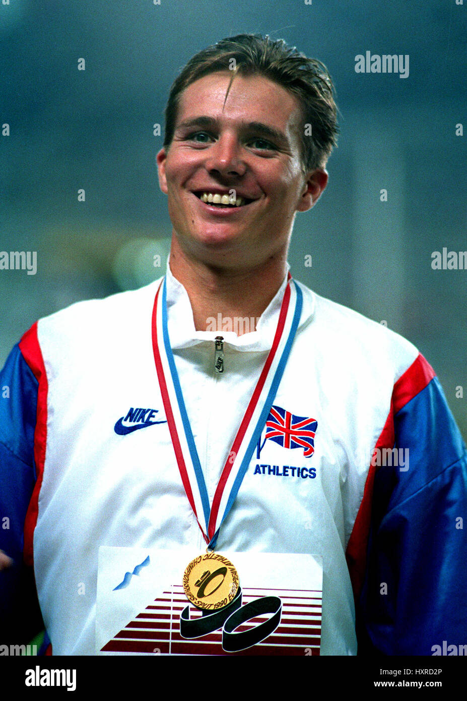 ROGER BLACK 400 METRES 02 September 1990 Stock Photo - Alamy