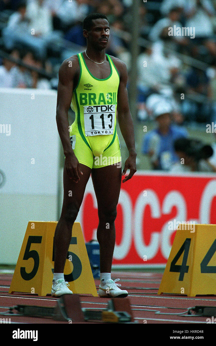 ROBSON DA SILVA 100 METRES 26 January 1992 Stock Photo - Alamy