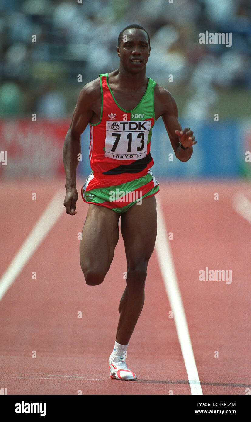 SAMSON KITUR 400 METRES 26 January 1992 Stock Photo - Alamy