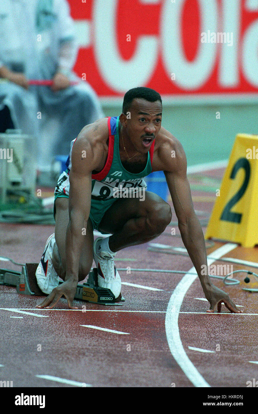 FRANK FREDERICKS 100 METRES 02 February 1992 Stock Photo - Alamy