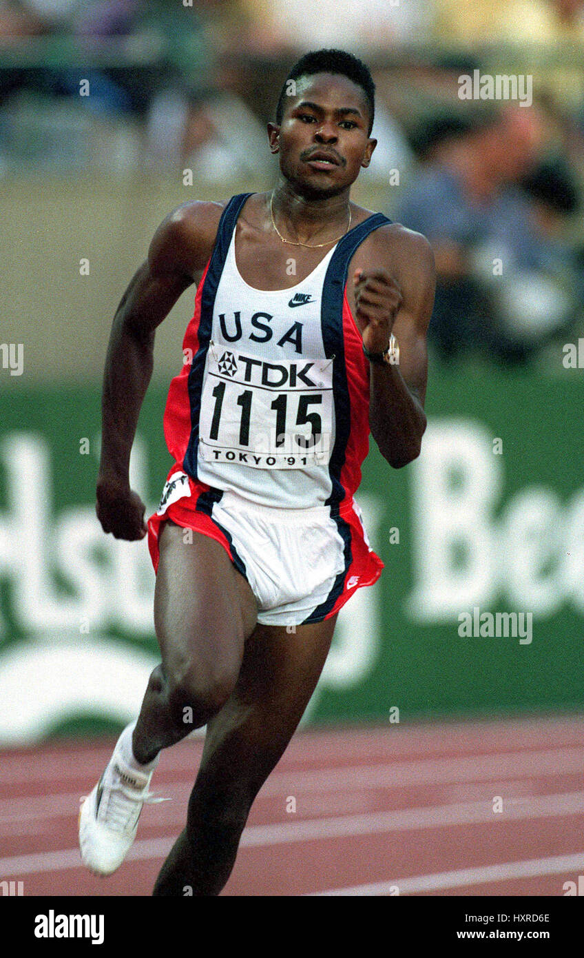 DANNY EVERETT 400 METRES 09 February 1992 Stock Photo - Alamy