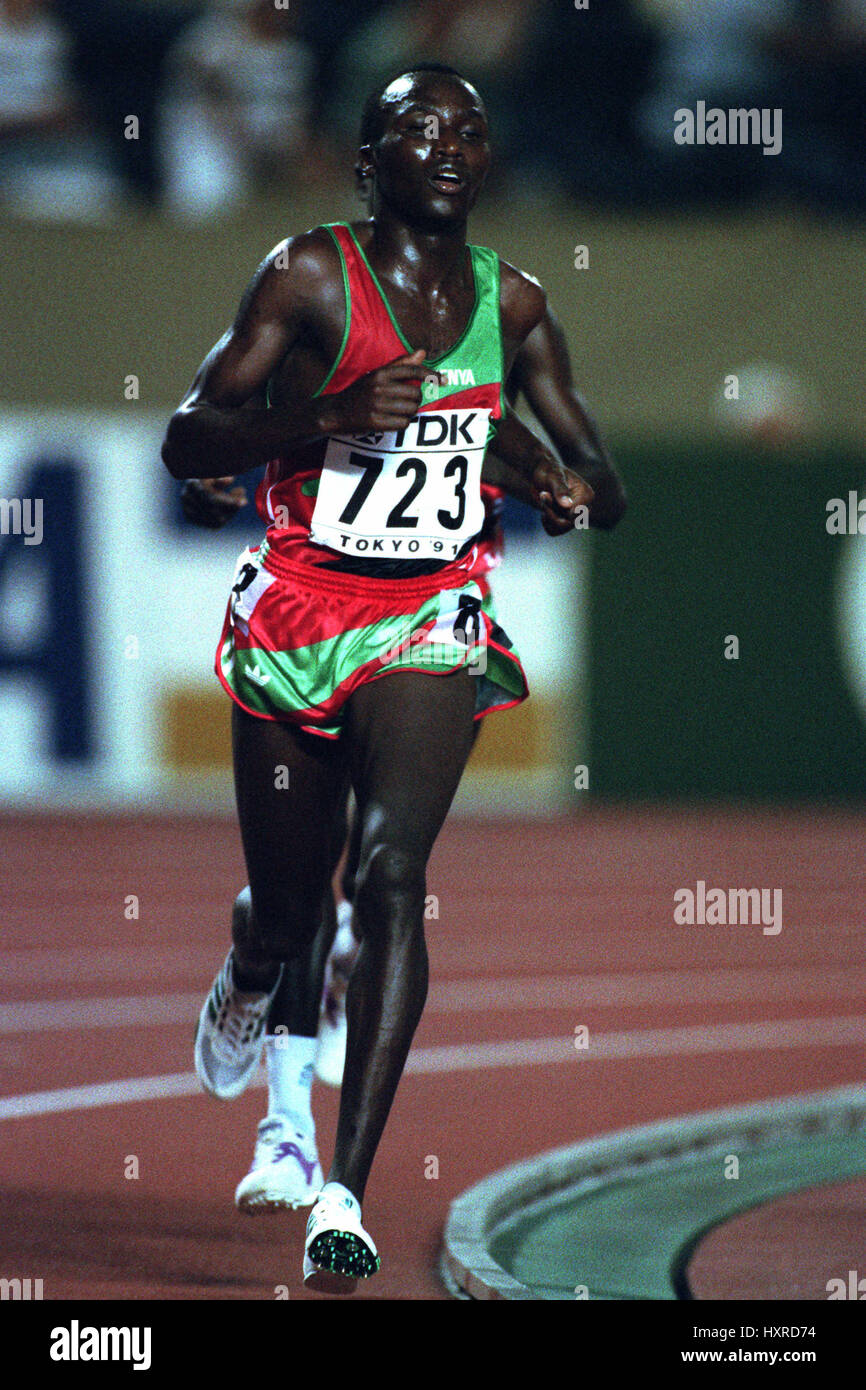MOSES TANUI 10000 METRES KENYA 19 February 1992 Stock Photo - Alamy
