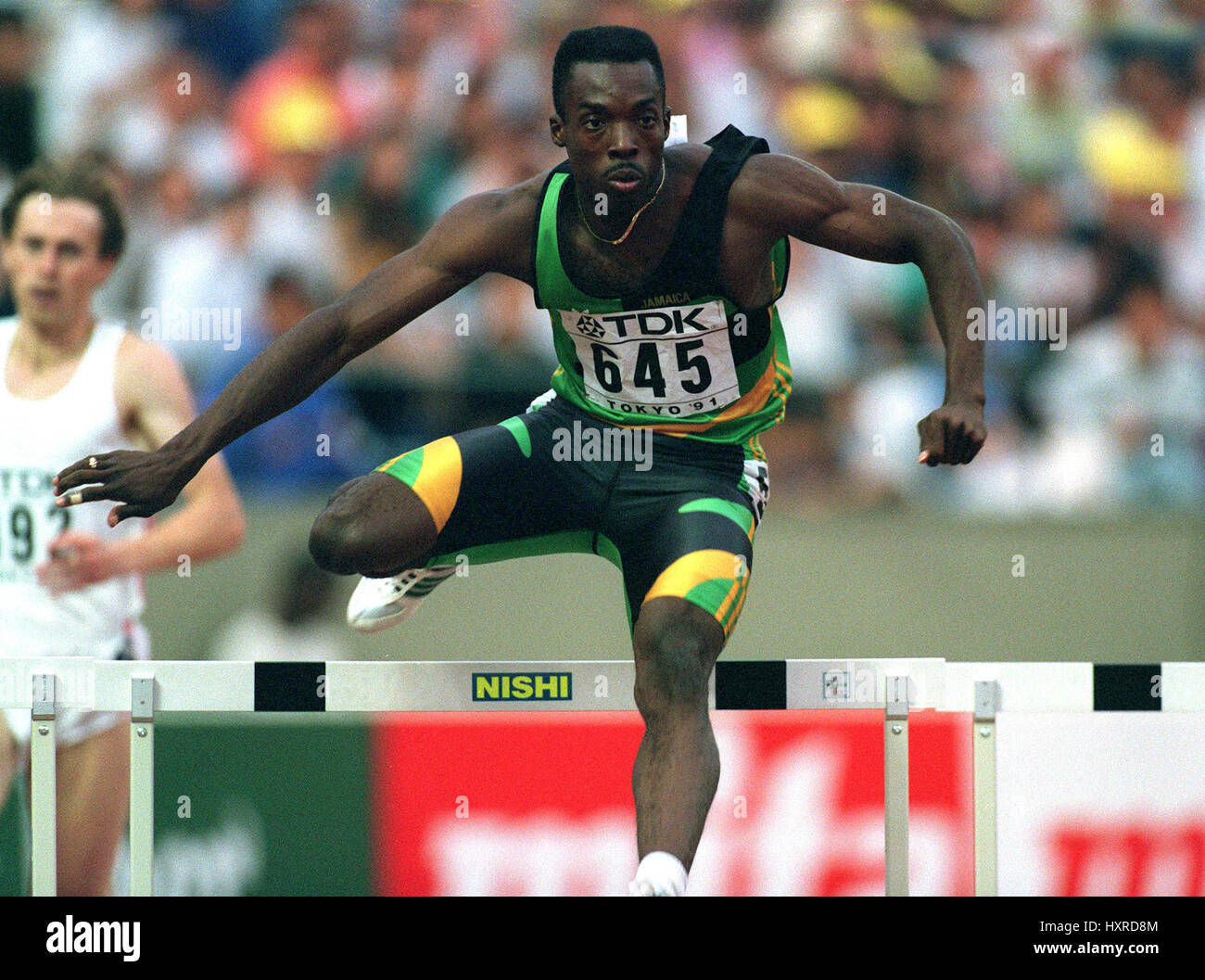 WINTHROP GRAHAM 400 METRE HURDLES 24 February 1992 Stock Photo - Alamy