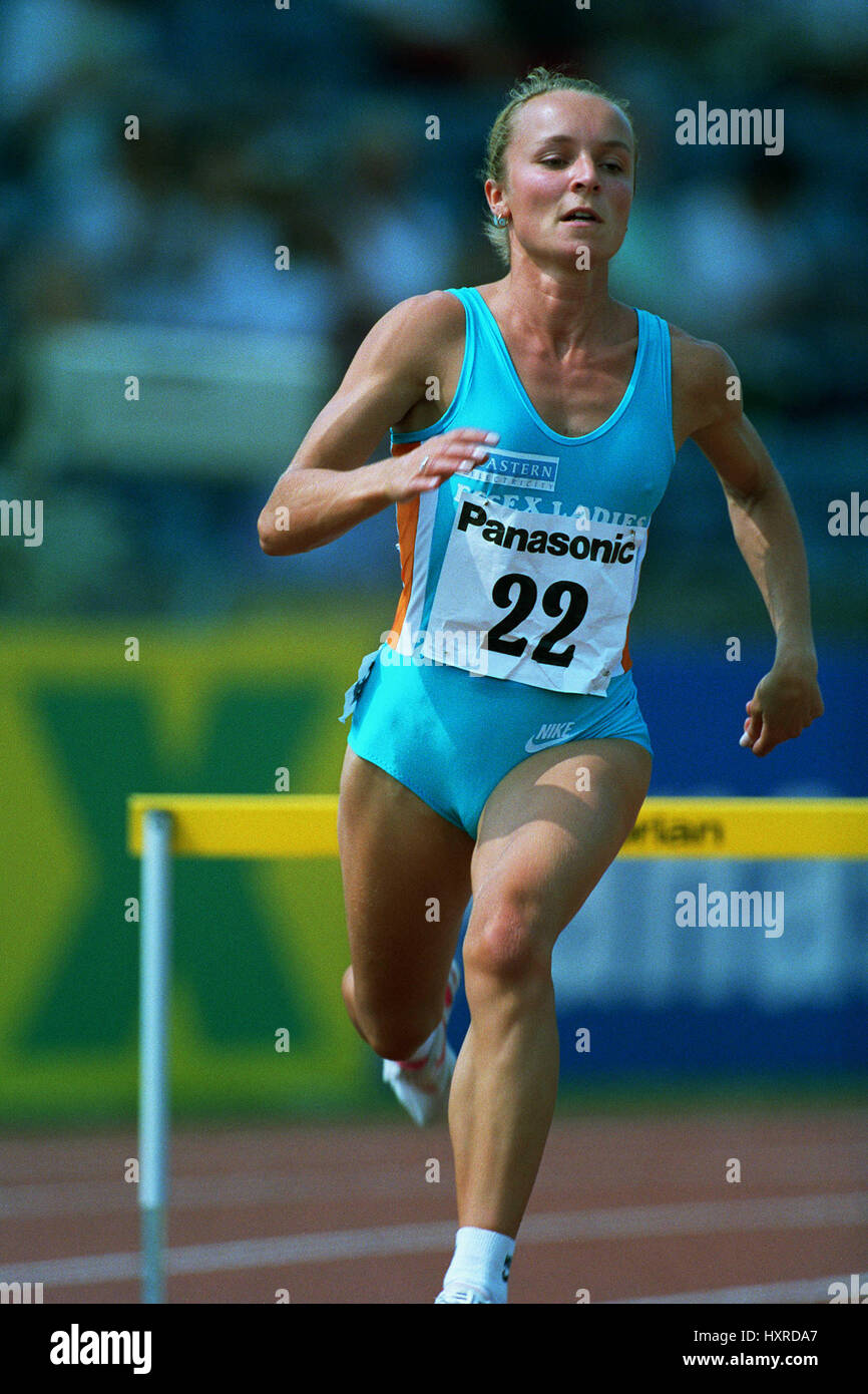 JACQUELINE PARKER 400 METRE HURDLES 02 July 1992 Stock Photo - Alamy
