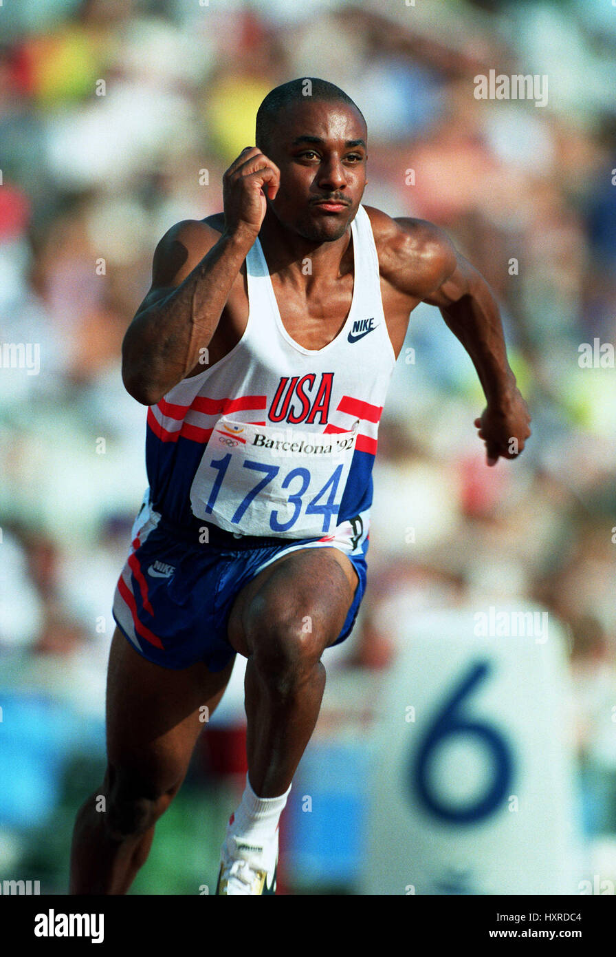 MIKE MARSH . 200 METRES 12 August 1992 Stock Photo - Alamy