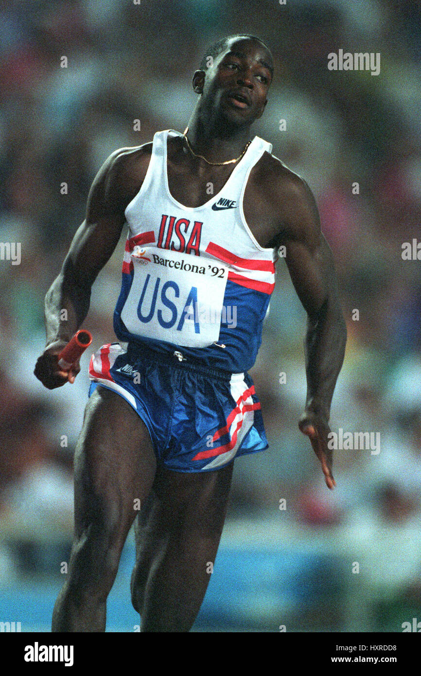ANDREW VALMON 400 METRES 14 August 1992 Stock Photo - Alamy