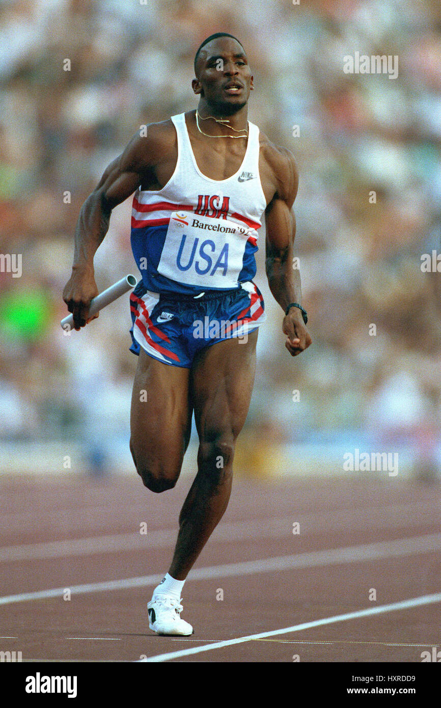 DARNELL HALL 400 METRES RELAY 14 August 1992 Stock Photo - Alamy