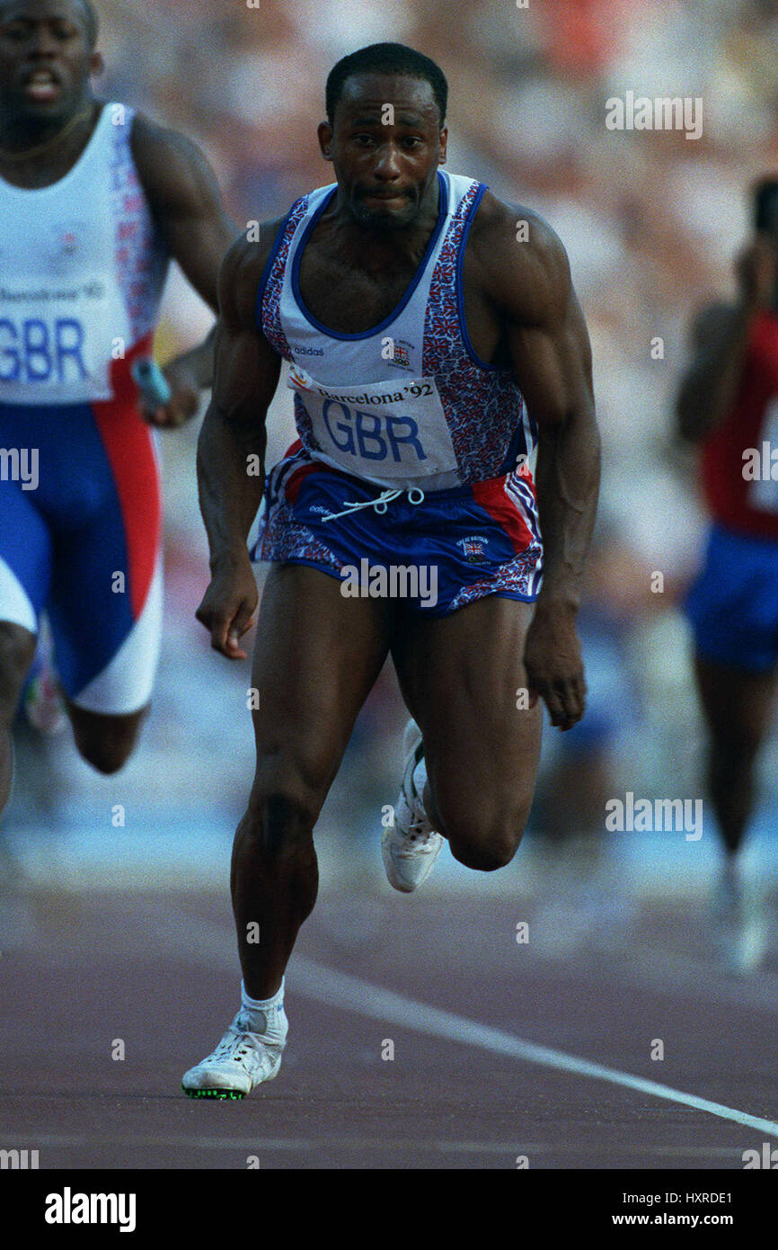 MARCUS ADAM 100 METRES RELAY 14 August 1992 Stock Photo - Alamy