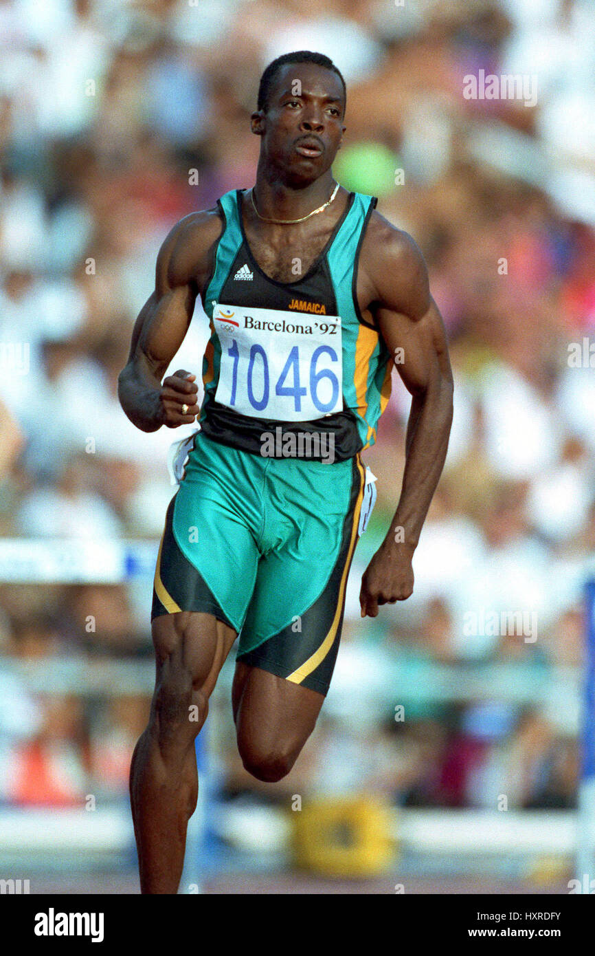 GRAHAM WINTHROP 400 METRE HURDLES 19 August 1992 Stock Photo - Alamy