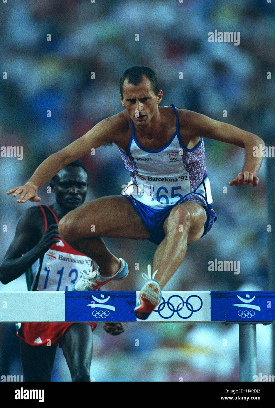 COLIN WALKER 3000 METRES STEEPLE CHASE 03 August 1992 Stock Photo - Alamy