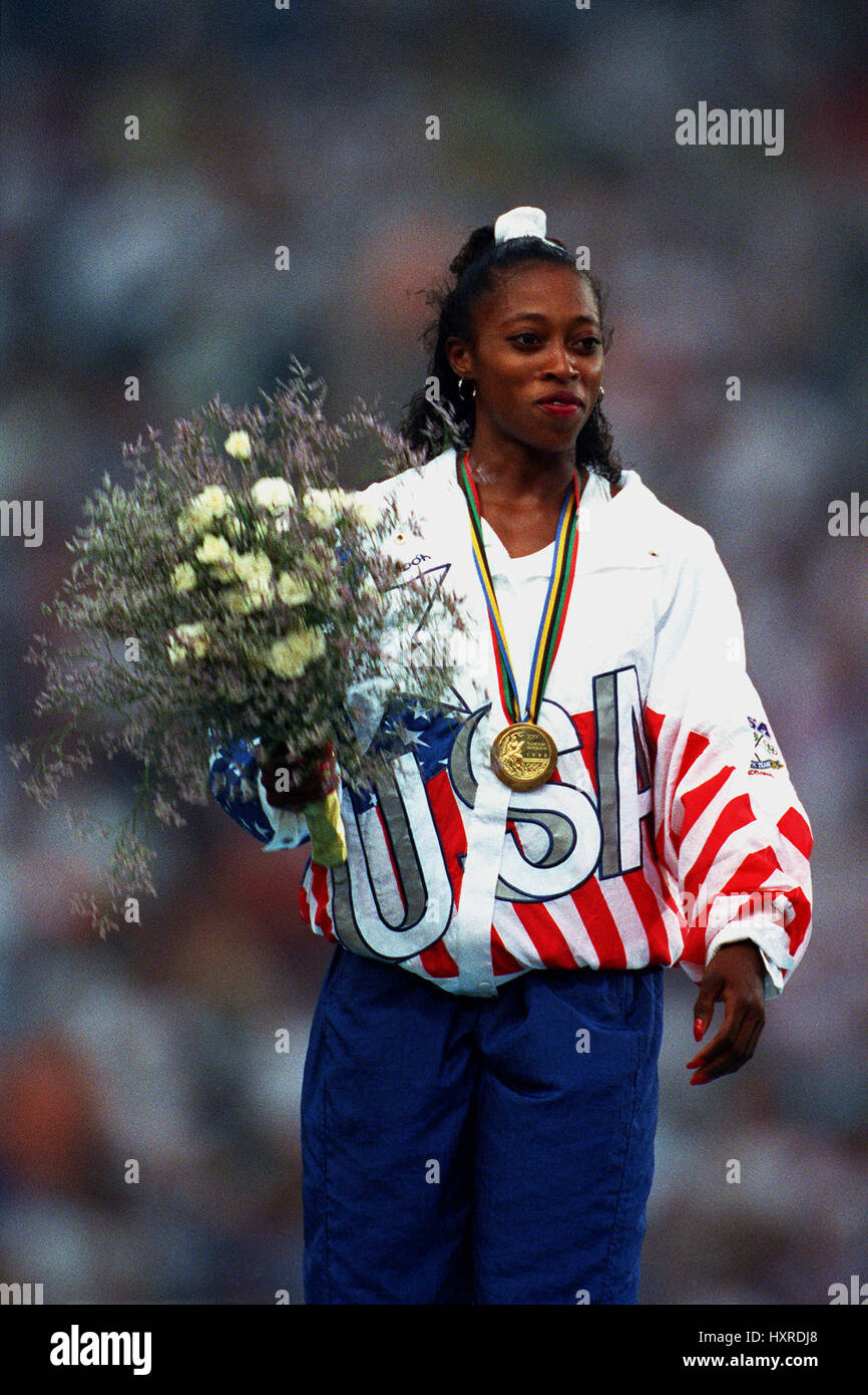 GAIL DEVERS 100 METRES 03 August 1992 Stock Photo - Alamy