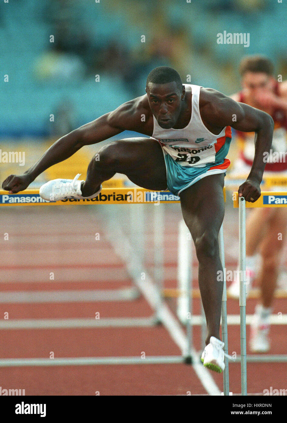 TONY JARRETT 110 METRE HURDLES 18 July 1993 Stock Photo - Alamy