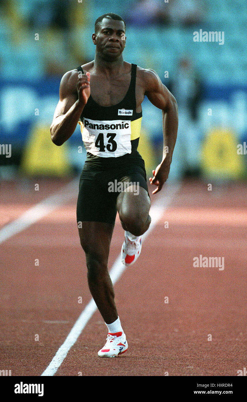 JASON JOHN 100 METRES 19 July 1993 Stock Photo - Alamy