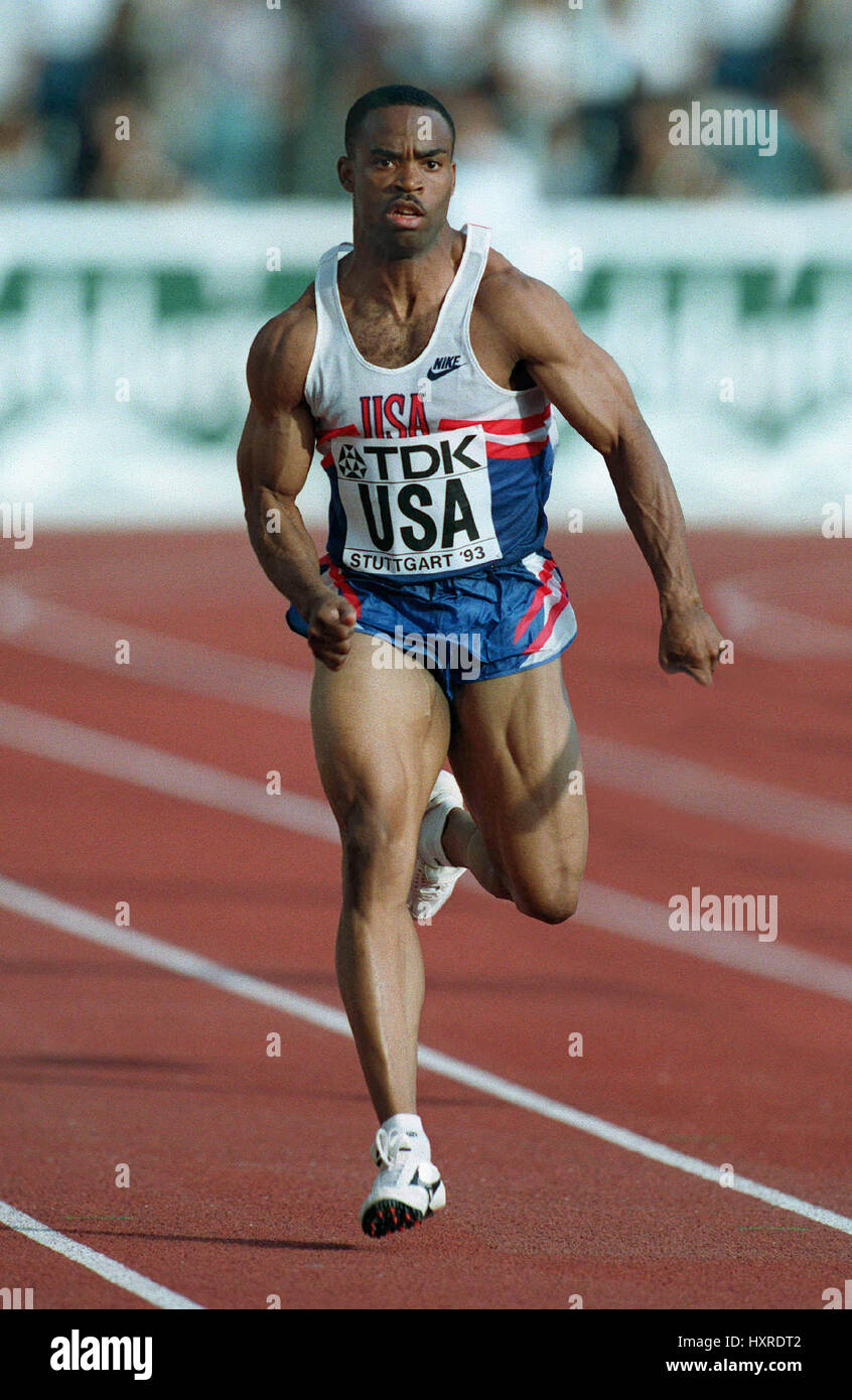 ANDRE CASON 100 METRES 26 August 1993 Stock Photo - Alamy