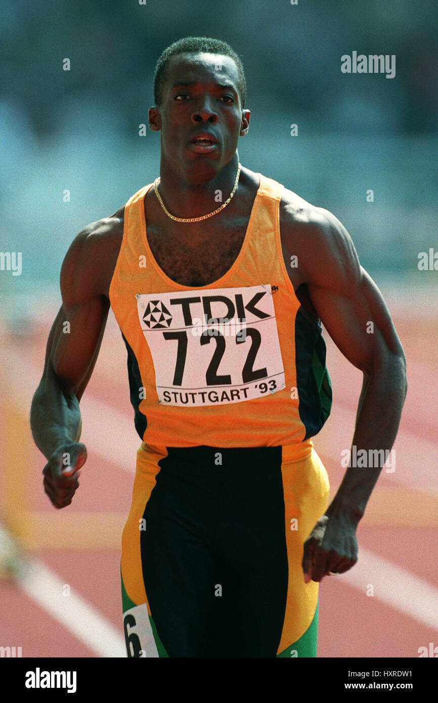 WINTHROP GRAHAM 400 METRE HURDLES 20 August 1993 Stock Photo - Alamy