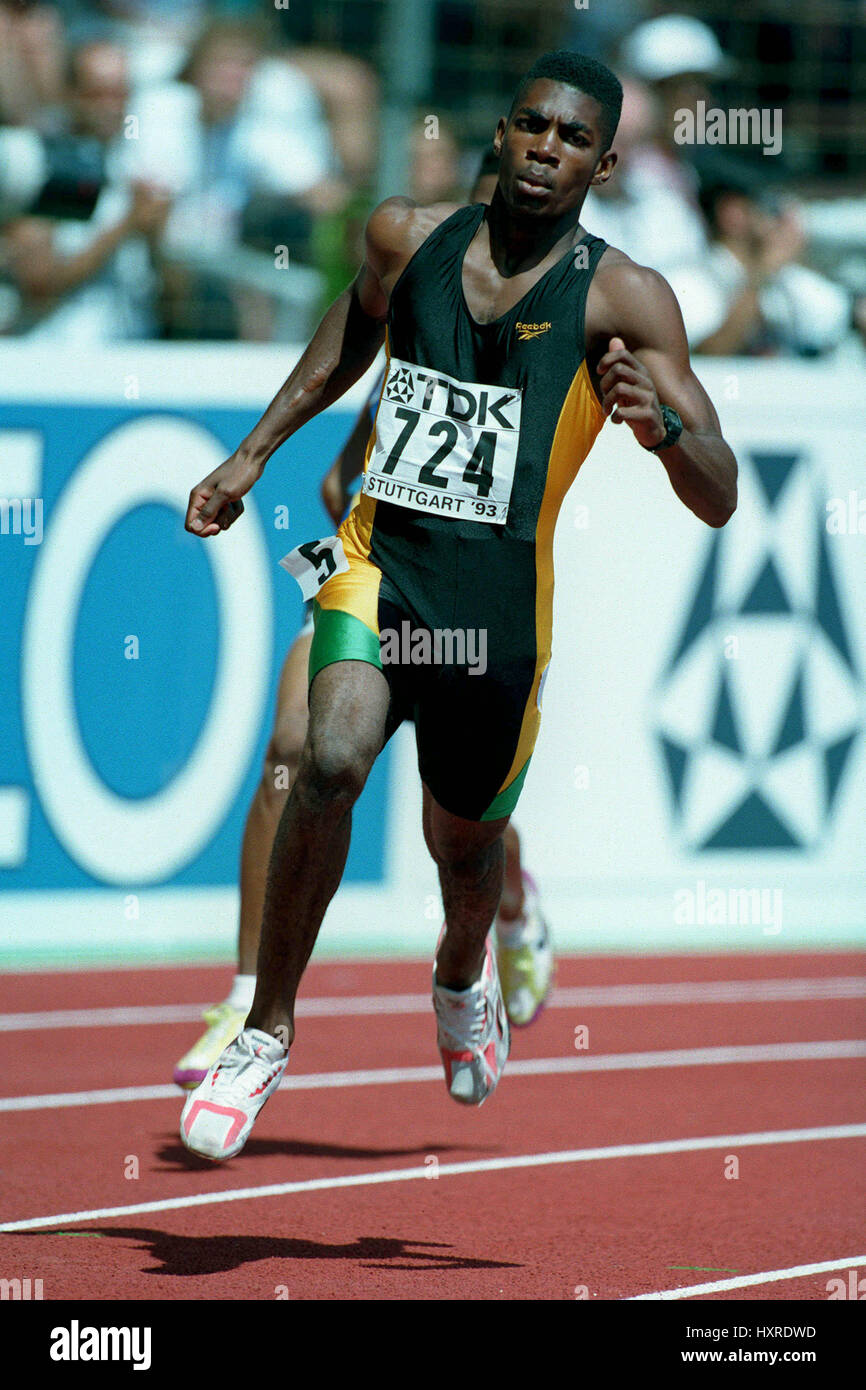 GREGORY HAUGHTON 400 METRES 20 August 1993 Stock Photo - Alamy