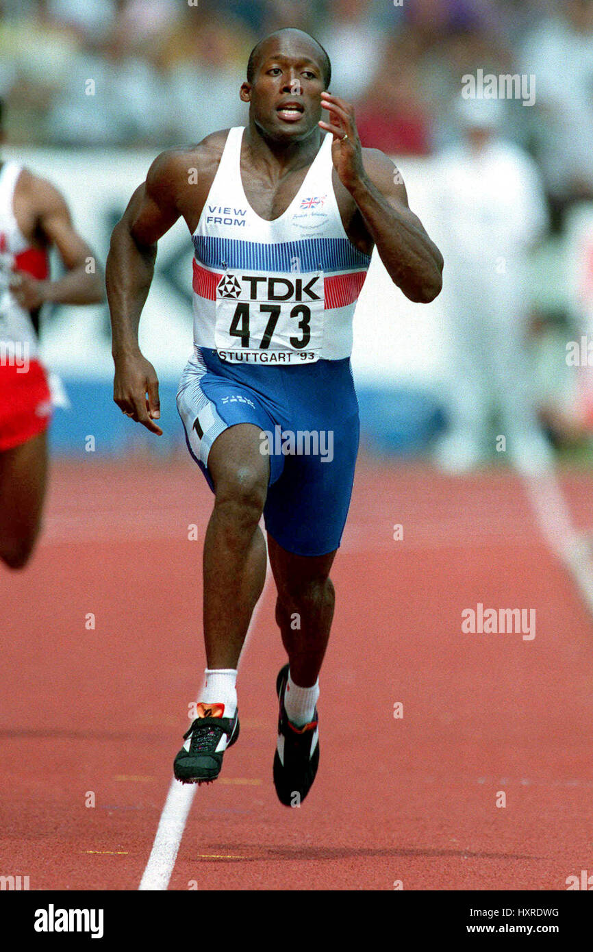 JOHN REGIS 200 METRES 20 August 1993 Stock Photo - Alamy