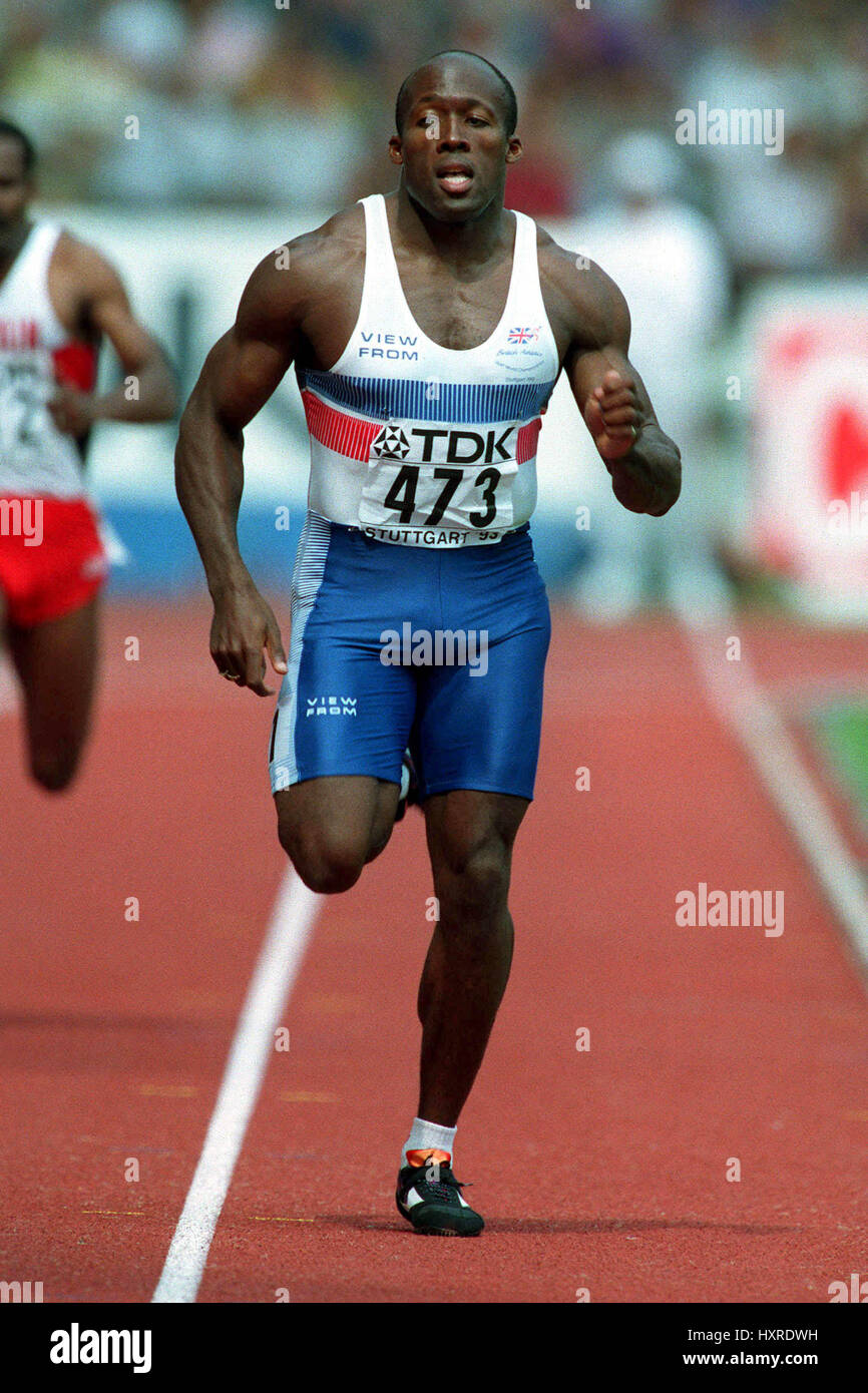 JOHN REGIS 200 METRES 20 August 1993 Stock Photo - Alamy