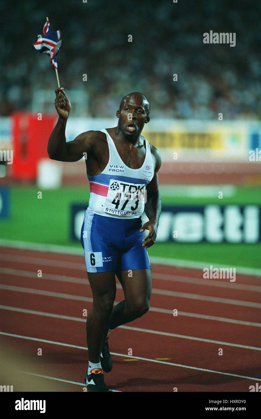 JOHN REGIS 200 METRES 22 August 1993 Stock Photo - Alamy