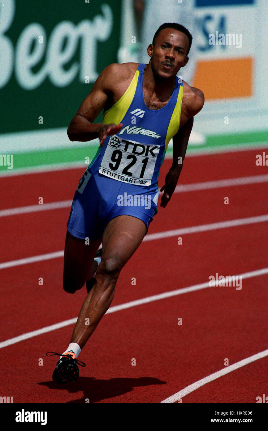 FRANK FREDERICKS 200 METRES 19 August 1993 Stock Photo - Alamy