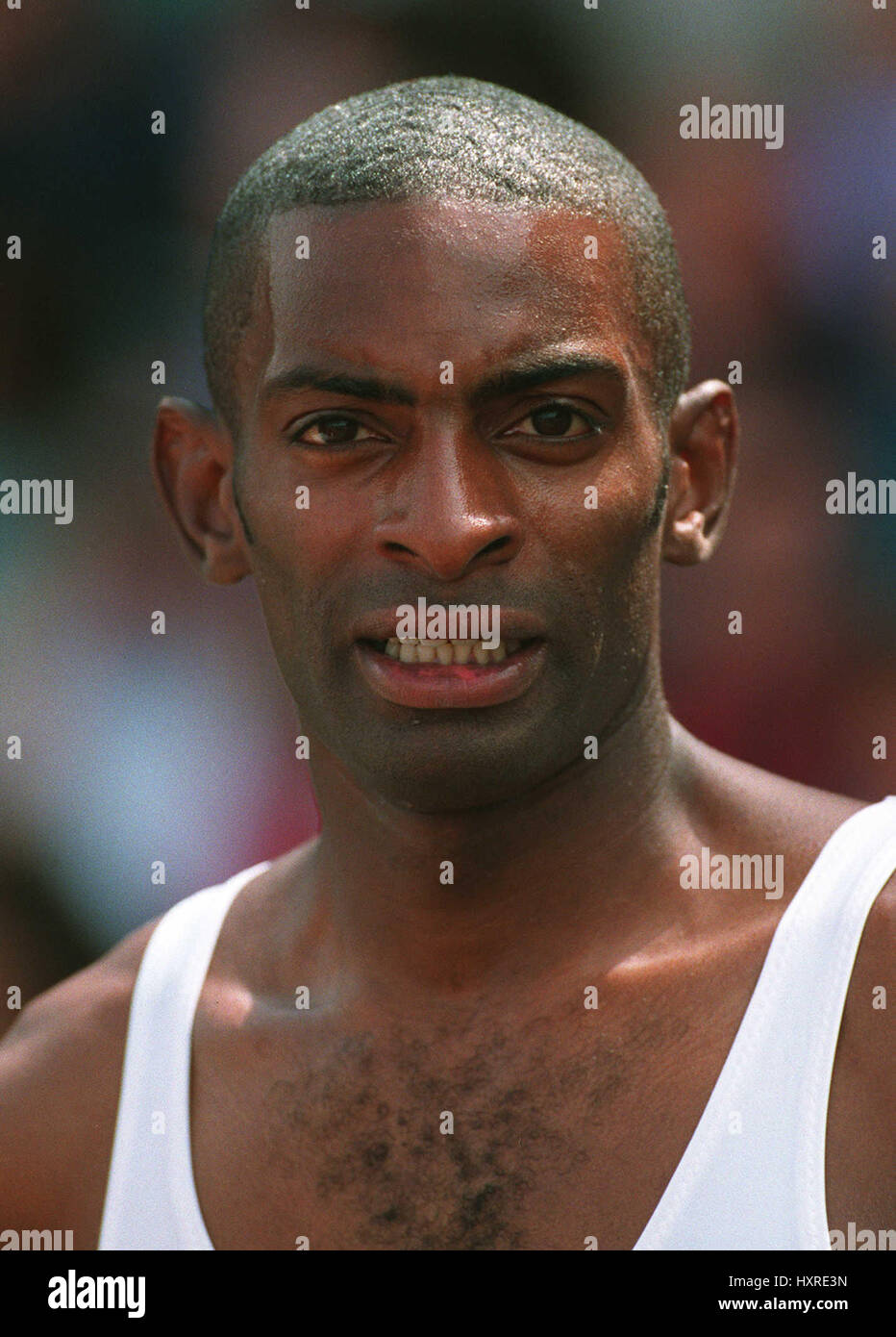 Athletics 110 metre hurdles hi-res stock photography and images - Alamy