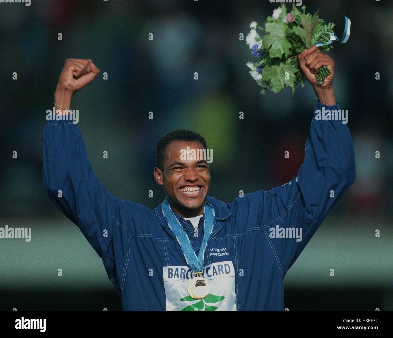 DUAINE LADEJO EUROPEAN CHAMPS HELSINKI 1994 16 August 1994 Stock Photo ...