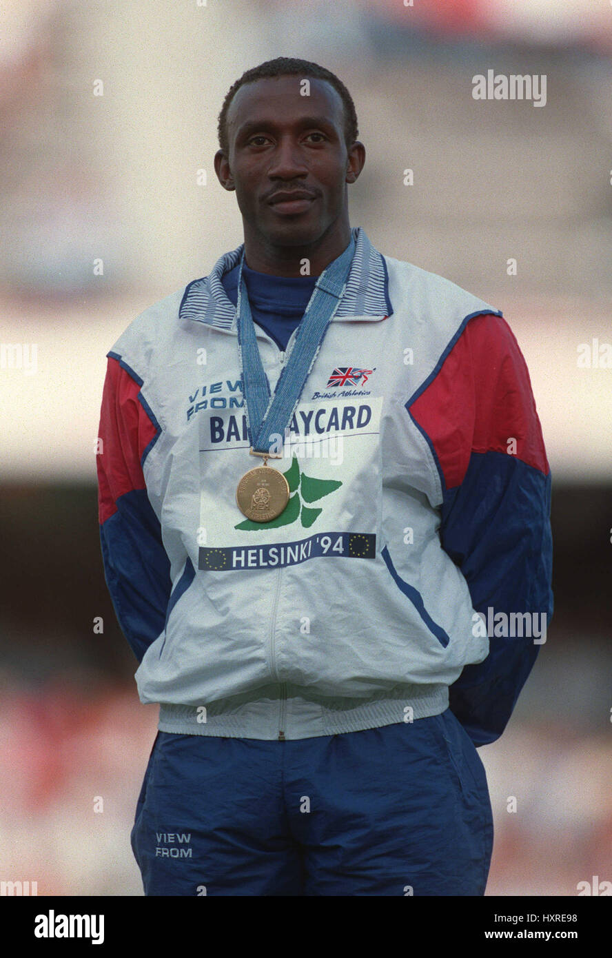 LINFORD CHRISTIE EUROPEAN CHAMPS.HELSINKI 1994 17 August 1994 Stock ...