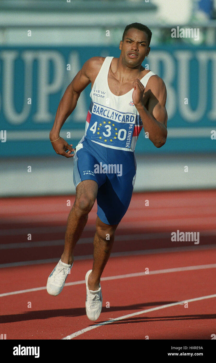 DUAINE LADEJO 400 METRES HELSINKI 1994 17 August 1994 Stock Photo - Alamy