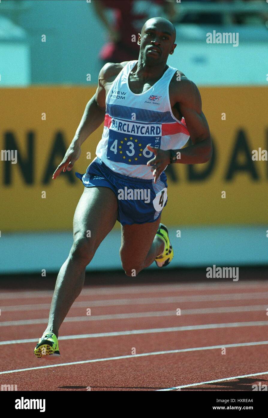 DAVID MCKENZIE 400 METRES HELSINKI 1994 17 August 1994 Stock Photo - Alamy