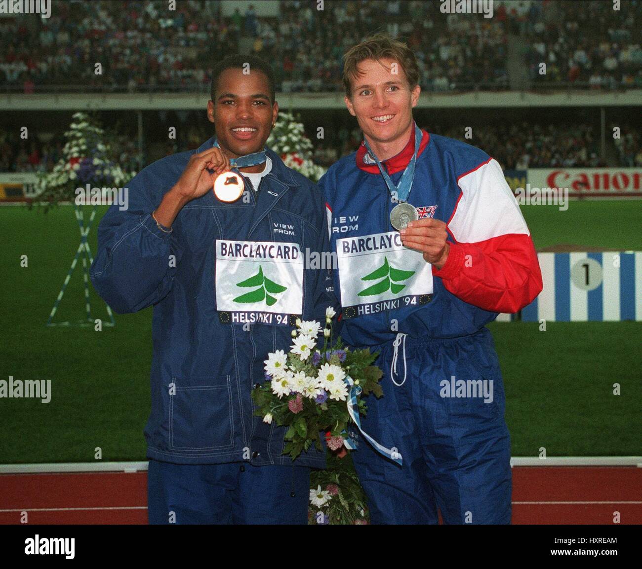 DUAINE LADEJO AND ROGER BLACK EUROPEAN CHAMPS HELSINKI 1994 18 August ...
