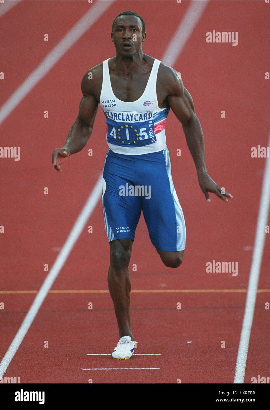 LINFORD CHRISTIE EUROPEAN CHAMPS.HELSINKI 1994 05 September 1994 Stock ...