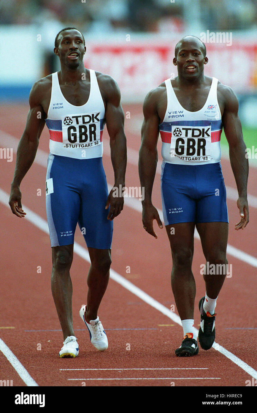 LINFORD CHRISTIE JOHN REGIS 100 AND 200 METRES 19 August 1993 Stock ...