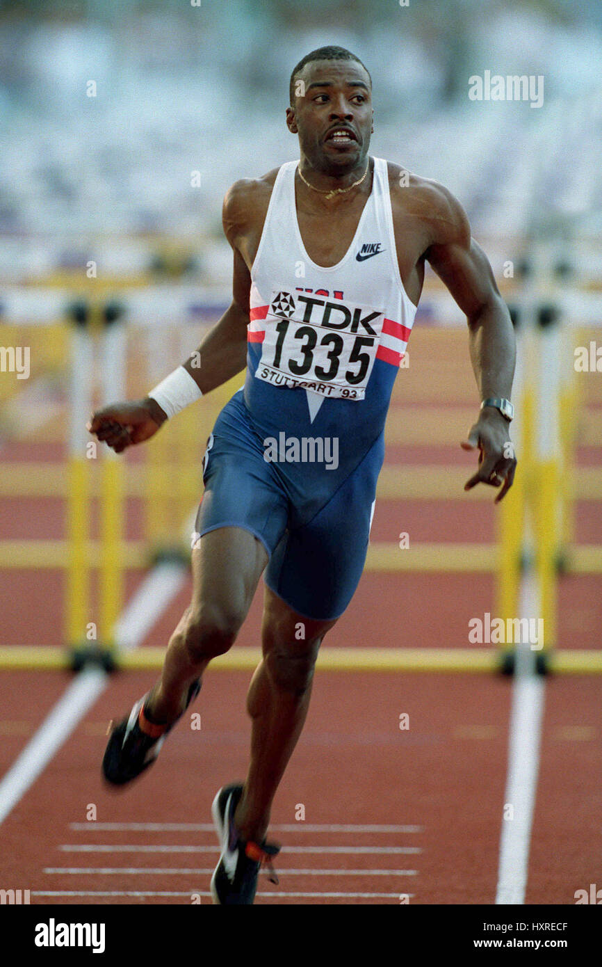 JACK PIERCE 110 METRE HURDLES 19 August 1993 Stock Photo - Alamy