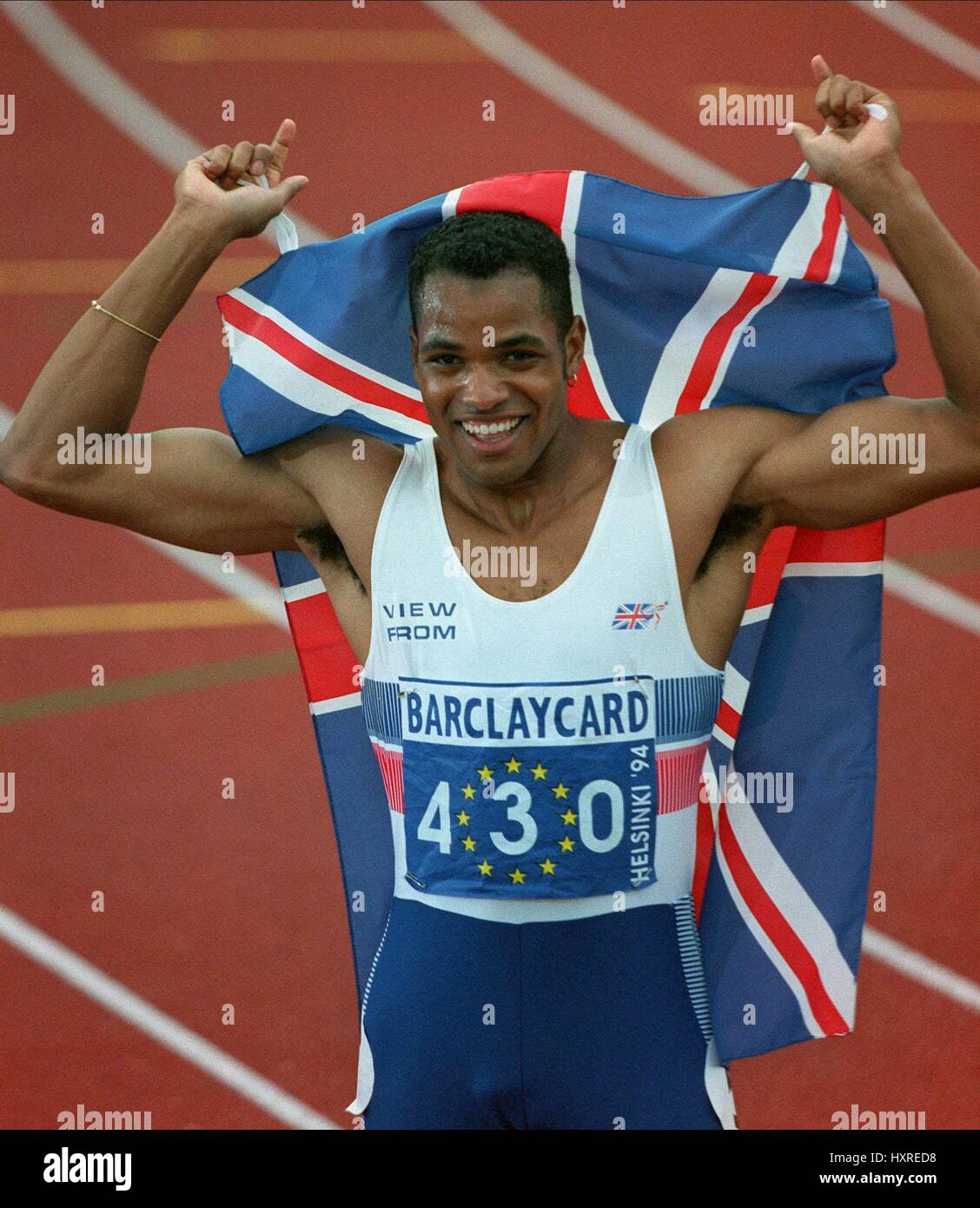 DUAINE LADEJO 400 METRES HELSINKI 1994 22 September 1994 Stock Photo ...